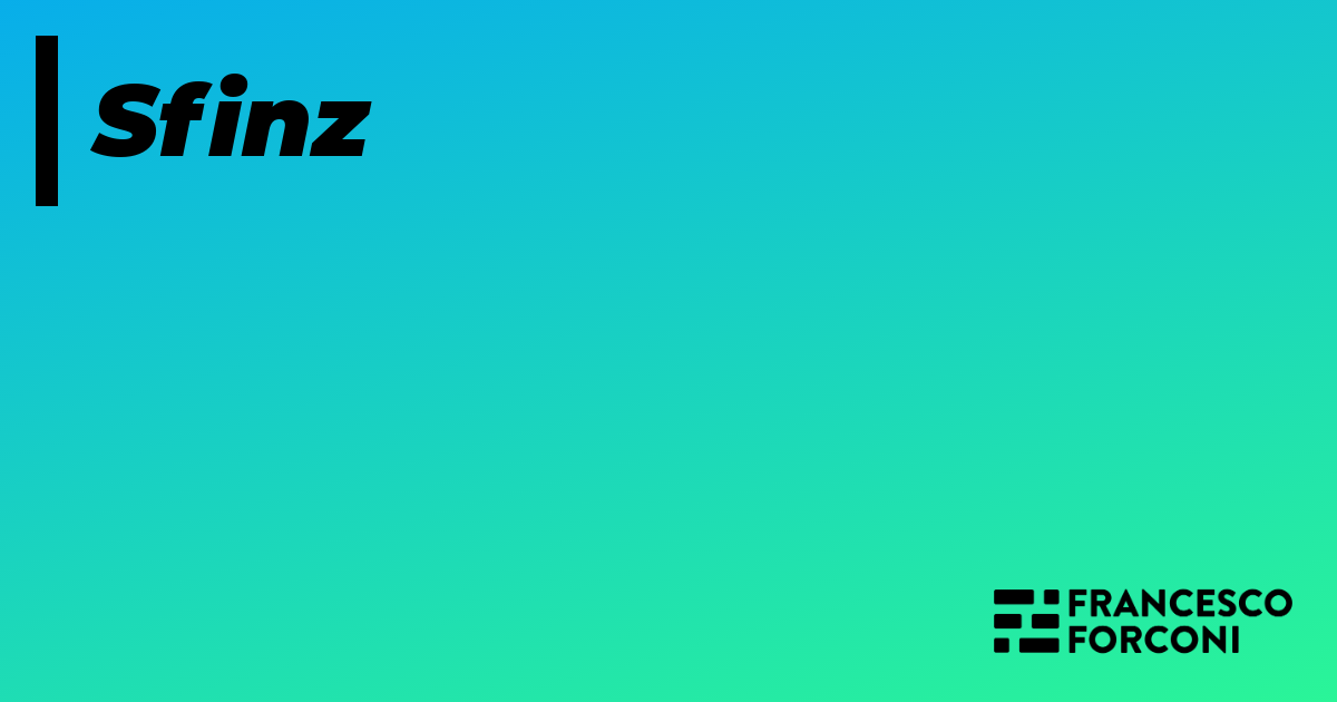 Sfinz | Francesco Forconi